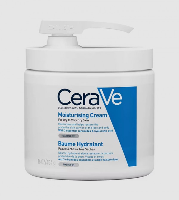 Buy CeraVe Moisturising Cream, 454g In Nude | 6thStreet UAE