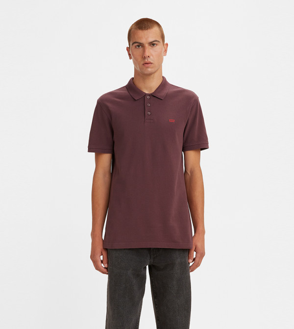 Buy Levi's Logo Detailed Polo T Shirt In Brown | 6thStreet Qatar