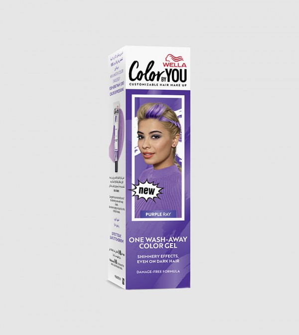 Buy Wella Color By You One Wash Away Hair Color Gel Purple Ray 53g In ...