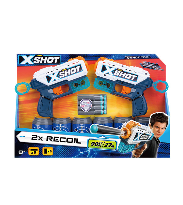Buy Undefined S001 ZURU X SHOT EXCEL DOUBLE RECOIL (8Dart6Cans) In ...