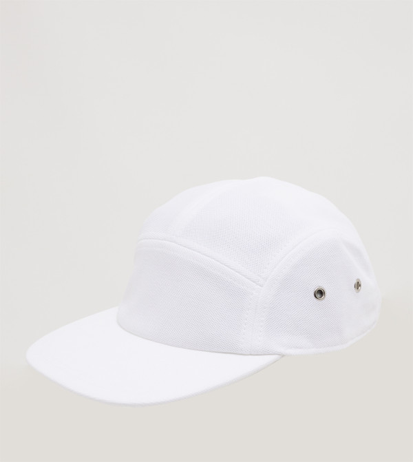 Buy Lacoste Logo Detail Panel Cap In White | 6thStreet UAE