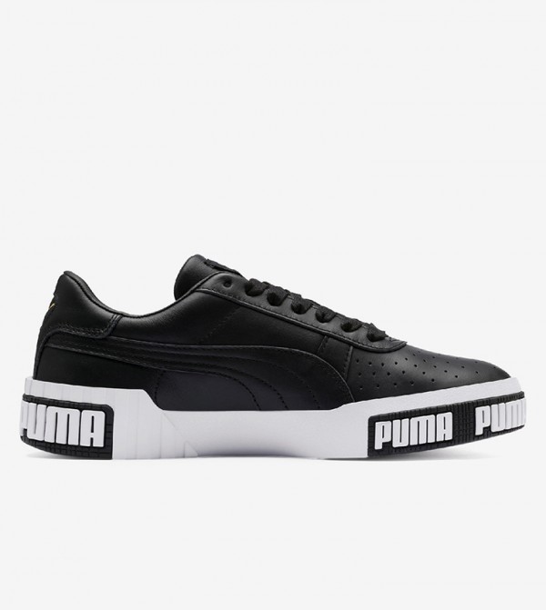 Buy Puma Solid Perforated Lace Up Sneakers Black In Black | 6thStreet ...