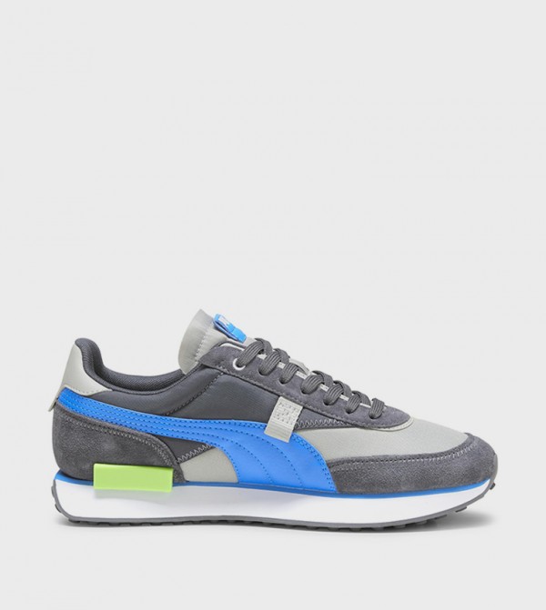Buy Puma Color Block Lace Up Running Shoes In Grey | 6thStreet Saudi Arabia