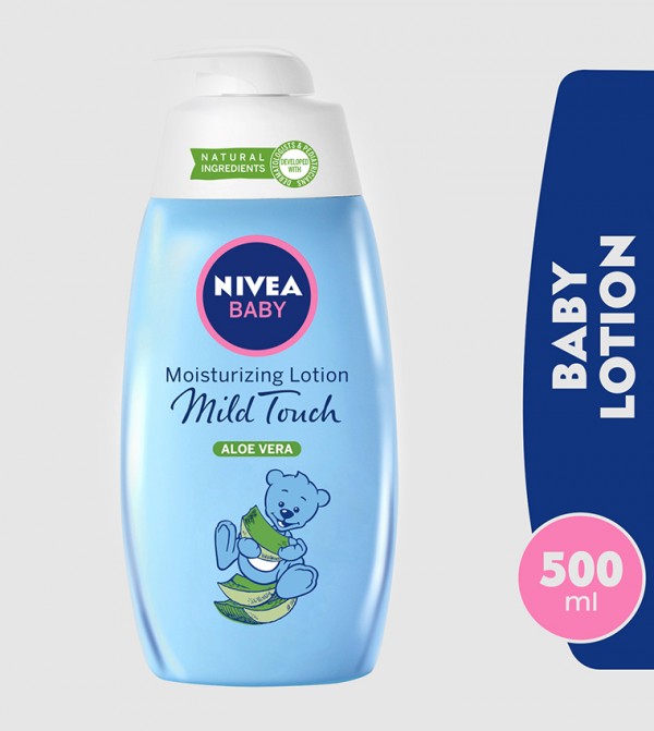 Buy Nivea Baby Mild Touch Moisturizing Lotion, Aloe Vera, 500ml In ...