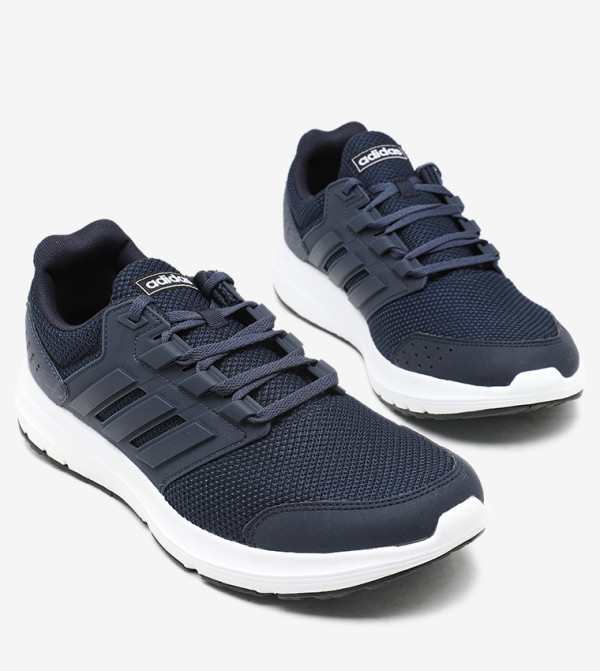 Buy Adidas Galaxy 4 Mesh Detail Round Toe Sneakers Navy In Navy ...