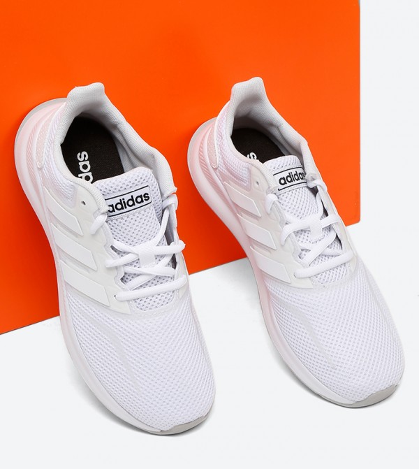 Buy Adidas Round Toe Laceup Clouser Athletics Shoes White In White ...