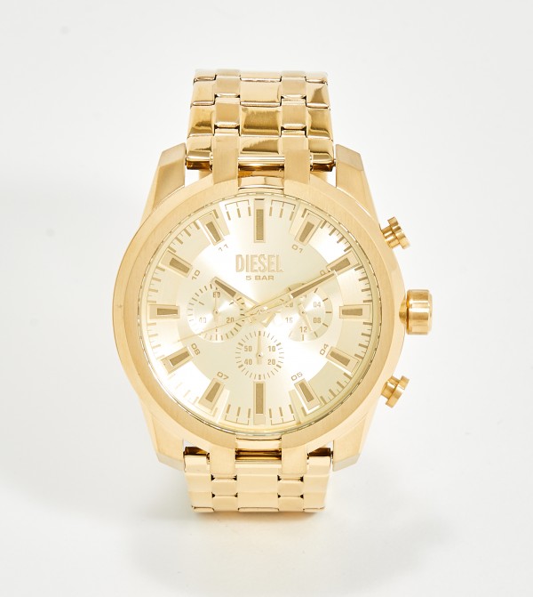 Buy Diesel Split Chronograph Watch In Gold | 6thStreet UAE