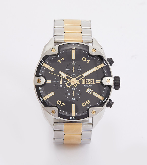 Buy Diesel Spiked Chronograph Watch In Black | 6thStreet Kuwait