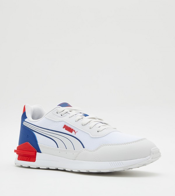 Buy Puma Graviton Mega Lace Up Low Top Sneakers In White | 6thStreet ...