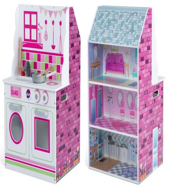 Buy Plum Collection Plum: 2in1 Wooden Kitchen & Dolls House Multi In ...