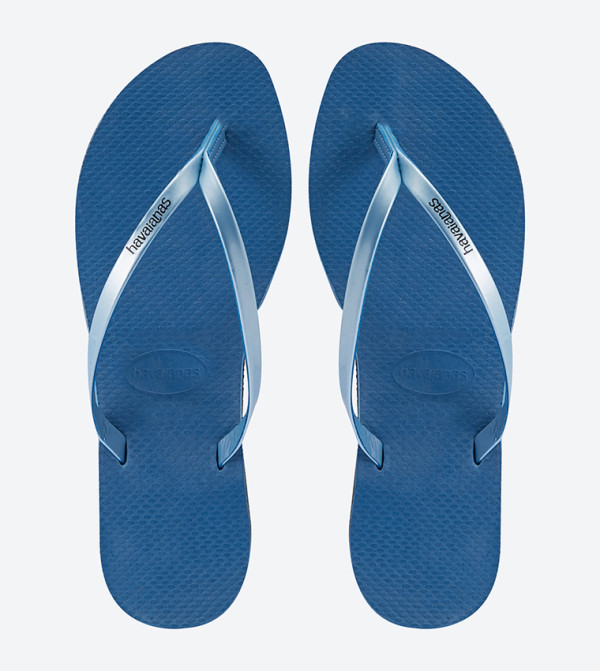 Buy Havaianas You Metallic Flip Flops In Blue | 6thStreet Saudi Arabia