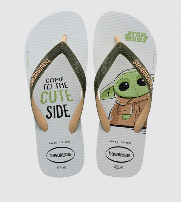 Buy Havaianas STAR WARS Mini Me Flip Flops In Green | 6thStreet Oman
