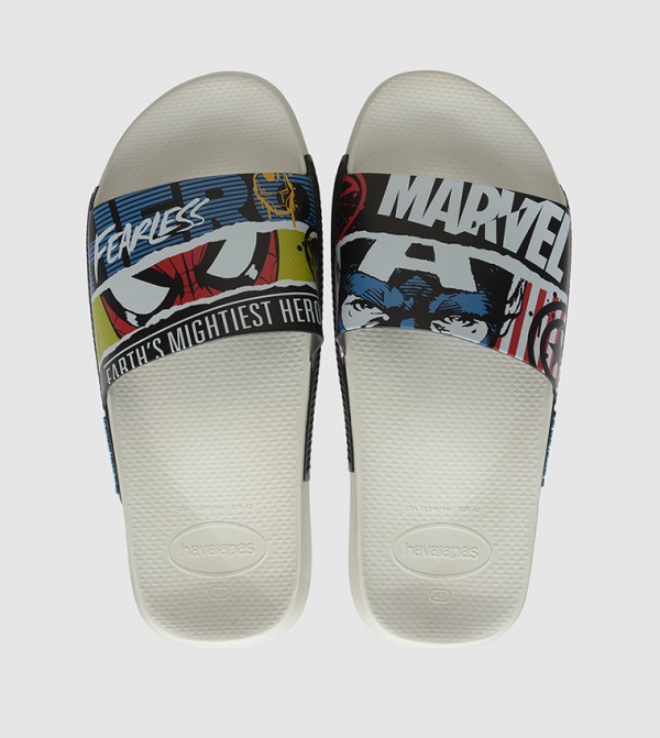 Buy Havaianas Marvel Slides Slides In White | 6thStreet UAE
