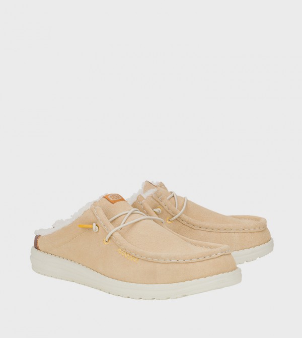 Buy HEY DUDE Wally Slip Warmth Clogs In Beige | 6thStreet Kuwait