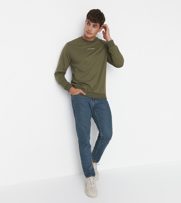 Buy Trendyol Tinted Relaxed Fit Jeans In Blue | 6thStreet Qatar