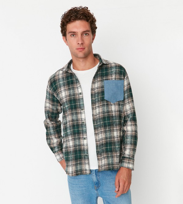 Buy Trendyol Regular Fit Plaid Shirt In Multiple Colors | 6thStreet Qatar