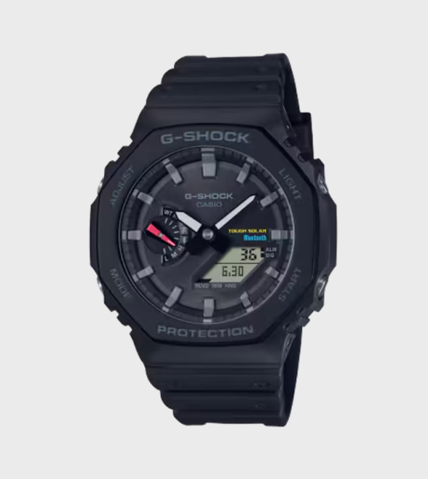 Buy G SHOCK Grey Dial Resin Strap Hybrid Watch In Black | 6thStreet UAE