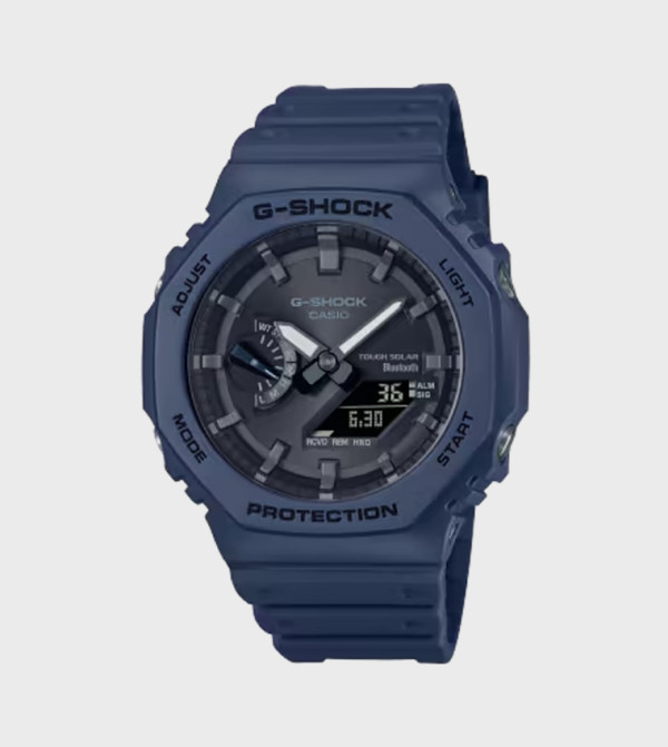 Buy G SHOCK Grey Dial Resin Strap Hybrid Watch In Navy | 6thstreet Qatar