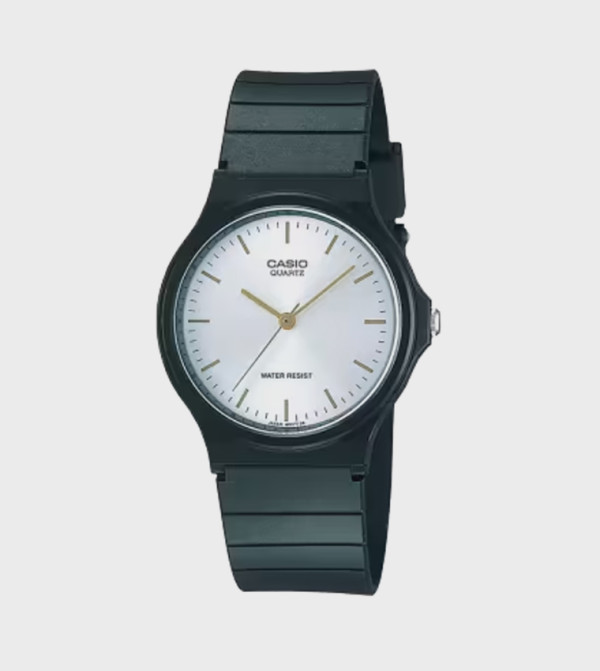 Buy Casio White Dial Resin Strap Analog Watch In Black | 6thStreet UAE