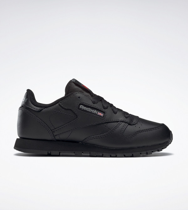Buy Reebok Logo Detail Classic Leather Sneakers In Black | 6thStreet Kuwait