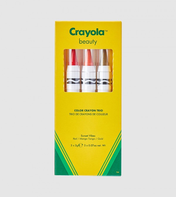 Buy Crayola Beauty Crayola Lip Crayon Trio Sunset Vibes Red, Mango Tango, Gold In Multiple ...