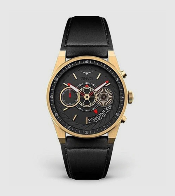 Buy Zinvo Chrono Gold Quartz Analogue Watch In Gold | 6thStreet Saudi ...