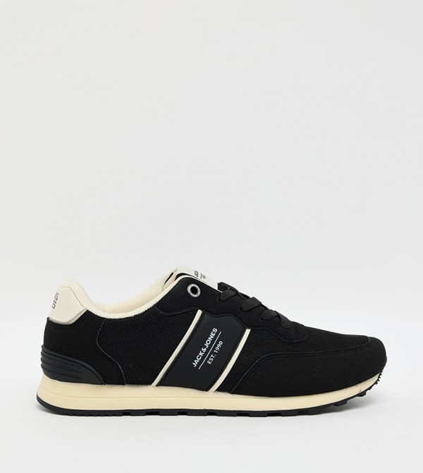 Buy Jack & Jones Spirit Lace Up Runner Sneakers In Black | 6thStreet UAE