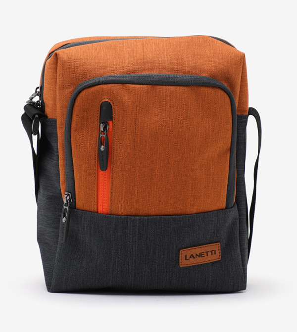 Buy Lanetti Messenger Bags Bmr S 043 15 03 Dark Orange In Orange ...