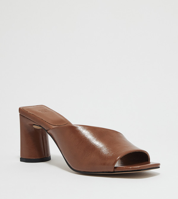 Buy Jenny Fairy @ CCC High Heel Block Sandal In Brown | 6thStreet Qatar