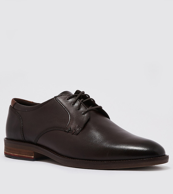 Buy Lasocki @ CCC Open Flap Lacing Derby Shoes In Brown | 6thStreet UAE