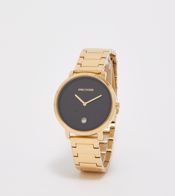 Buy Gino Rossi @ CCC Classic Dial Analog Watch In Gold | 6thStreet Kuwait