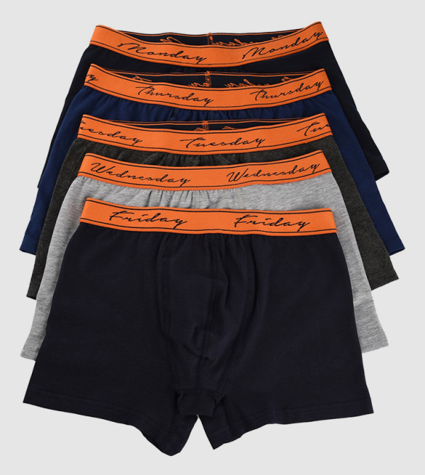 Buy Trendyol 5 Pack Plain Design Assorted Trunks In Multiple Colors ...