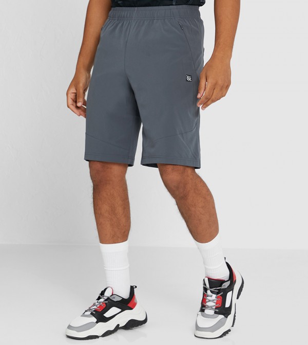 Buy Anta Knit Shorts Grey In Grey | 6thStreet Kuwait
