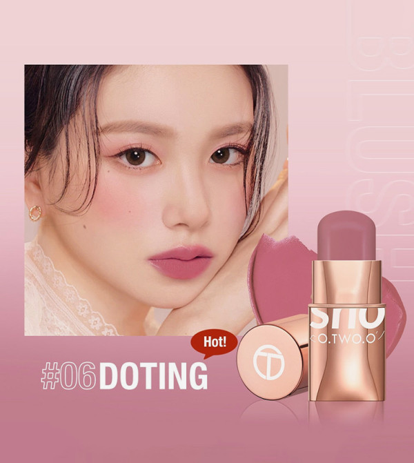 Buy O.TWO.O 3 In 1 Glow Color Bounce Mousse Blush Stick 06 Doting, 0.7g ...