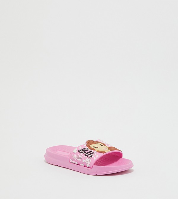 Buy Princess Disney Princess Belle Pool Sliders In Pink | 6thStreet Bahrain