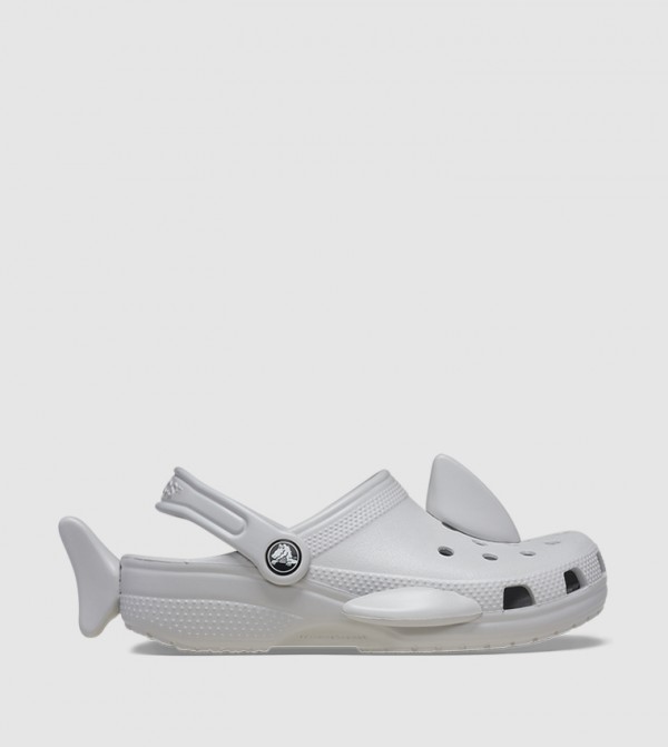 Buy Crocs Toddlers' Classic I AM Shark Clogs In Grey | 6thStreet UAE