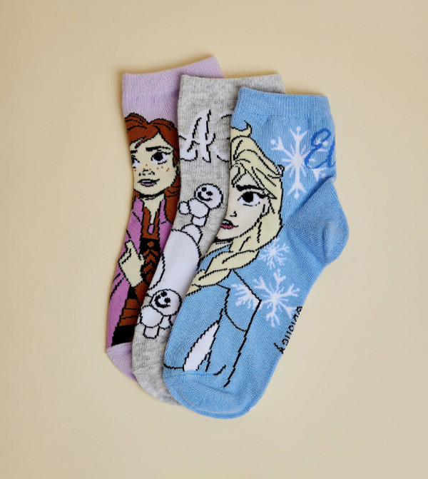 Buy R&B 3 Pack Frozen Ankle Socks In Multiple Colors | 6thStreet UAE