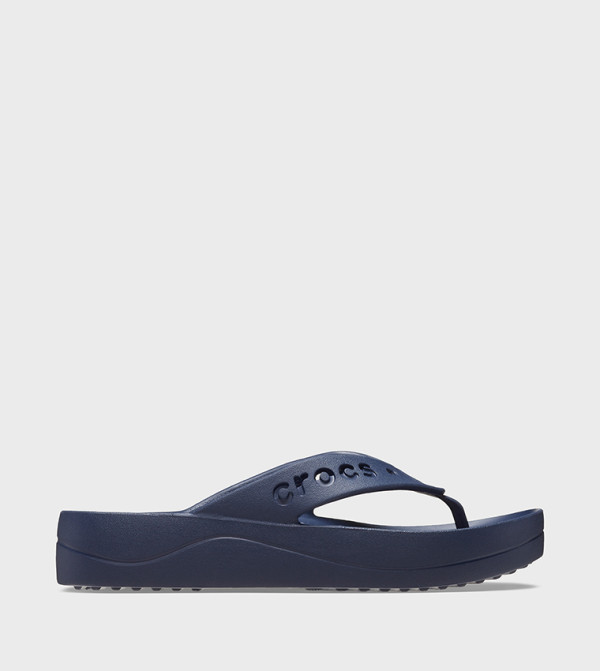 Buy Crocs Baya Platform Flip In Navy | 6thstreet Qatar