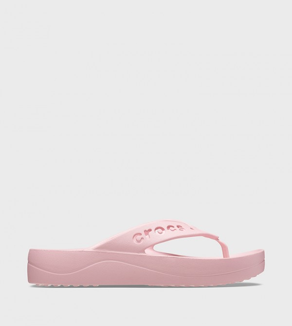Buy Crocs Baya Platform Flip In Pink | 6thStreet UAE