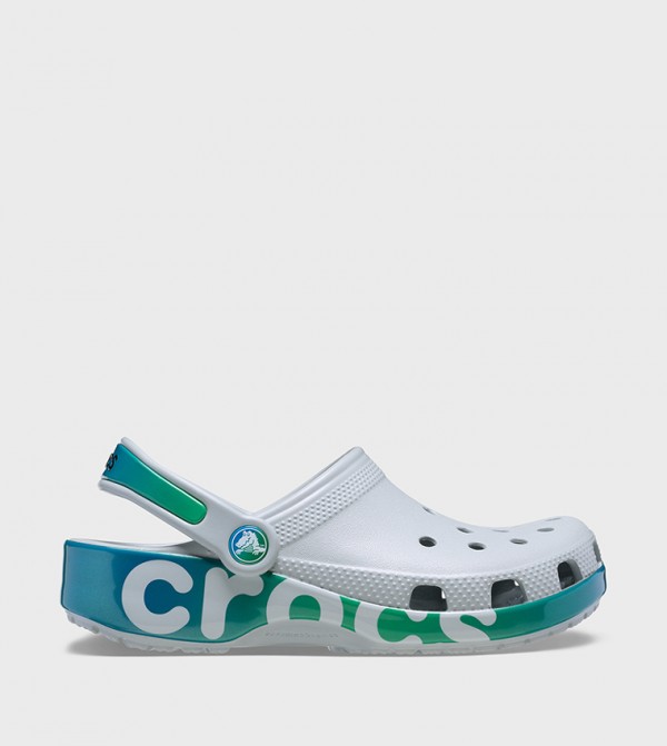 Buy Crocs Kids' Classic Reflector Clog In Grey | 6thStreet Bahrain