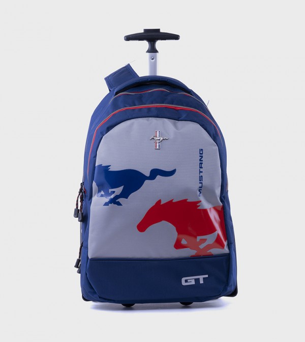 Buy RAINBOW MAX Printed 19 Inches Trolley Backpack In Blue | 6thStreet ...