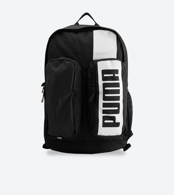 Buy Puma Front Two Pockets Details Deck Backpack Black In Black ...