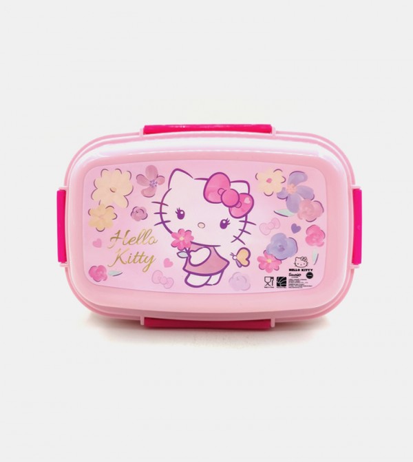 Buy RAINBOW MAX HELLO KITTY Printed Air Tight Clip Closure Lunch Box In ...