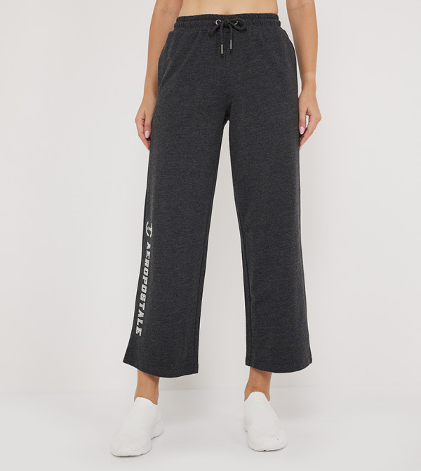 Buy Aeropostale AERO Drawstring Waist Sweatpants In Grey | 6thStreet UAE