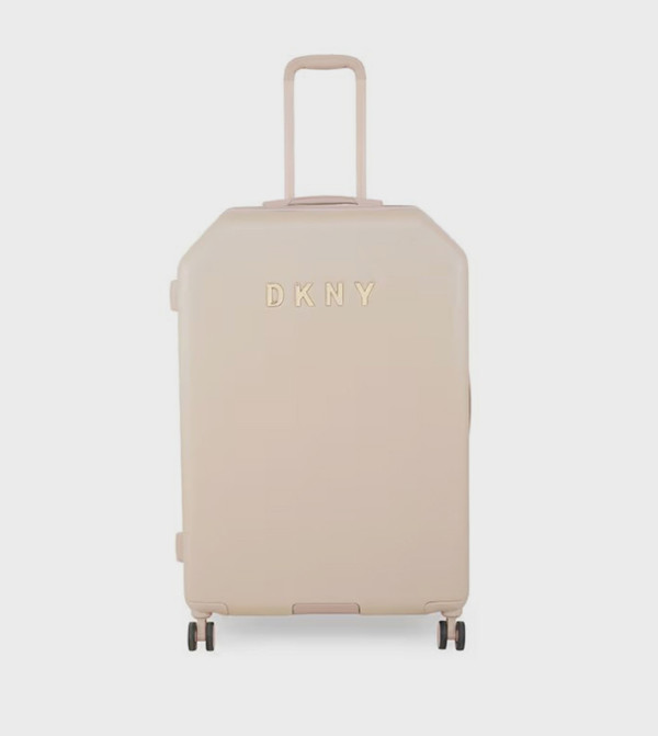 Buy Dkny Allure Hard Shell Spinner Trolley Bag In Beige | 6thStreet UAE