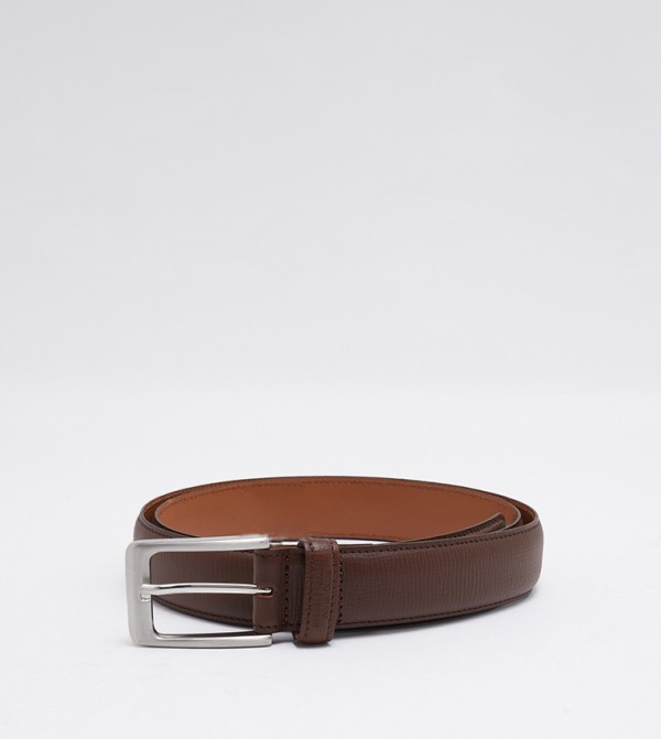 Buy Beverly Hills Polo Club Textured Leather Belt With Buckle Closure ...