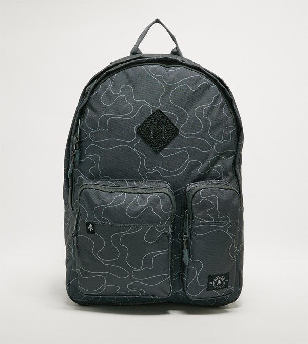 Buy PARKLAND Logo Detail Backpack In Grey | 6thStreet Bahrain