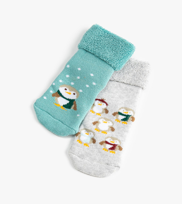 Buy Koton Pack Of 2 Printed Ankle Socks In Multiple Colors | 6thStreet ...