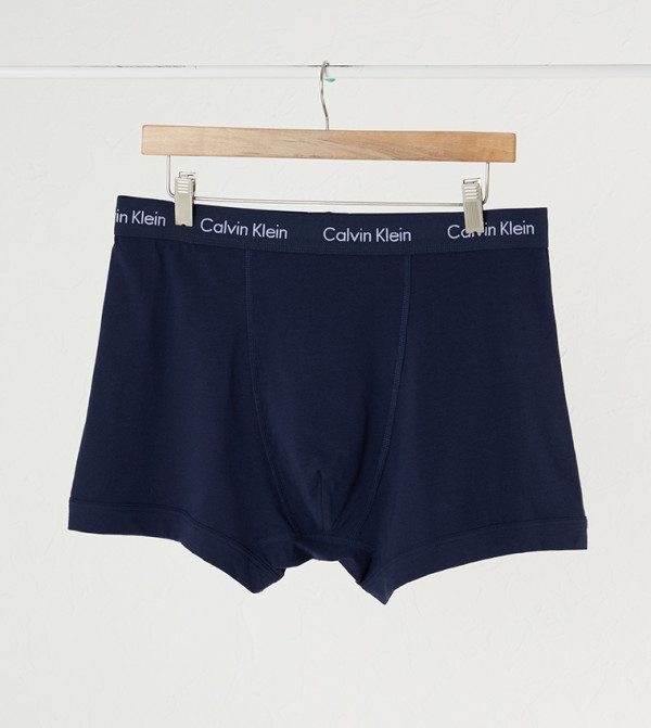 Buy Calvin Klein 3P Trunk Blue Shadow/Black/Cobalt Water In Multiple ...