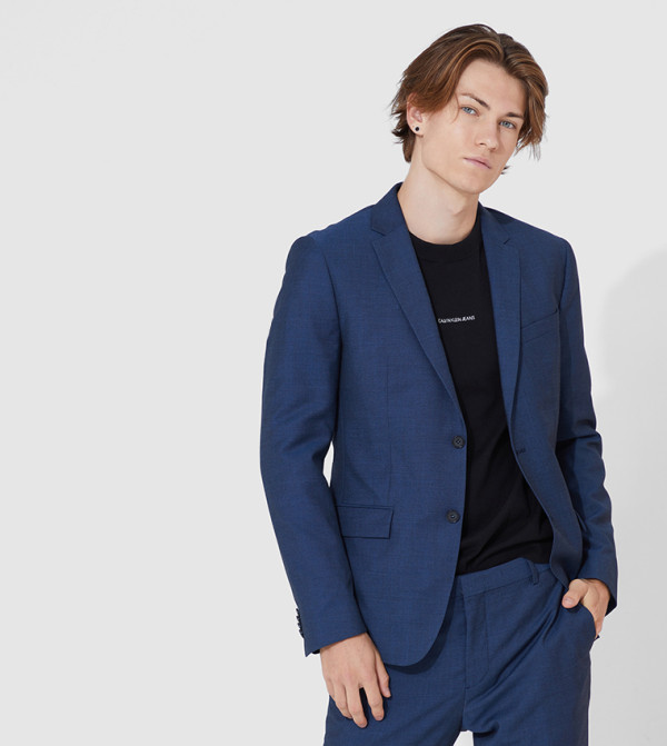 Buy Calvin Klein Suit Blazer In Blue | 6thStreet Kuwait